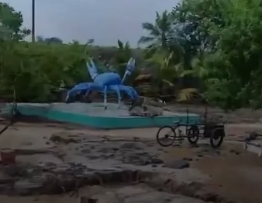 Creciente del Río Canalete destruye recién inaugurado atractivo ...